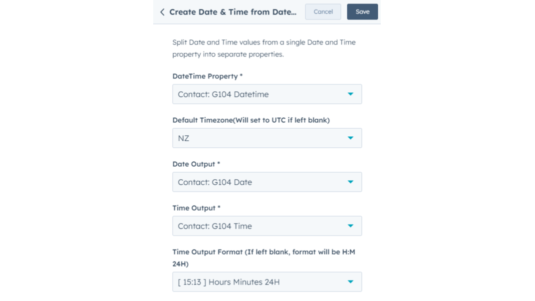 Workflow Data Splitter Actions HubSpot Integration | Connect Them Today